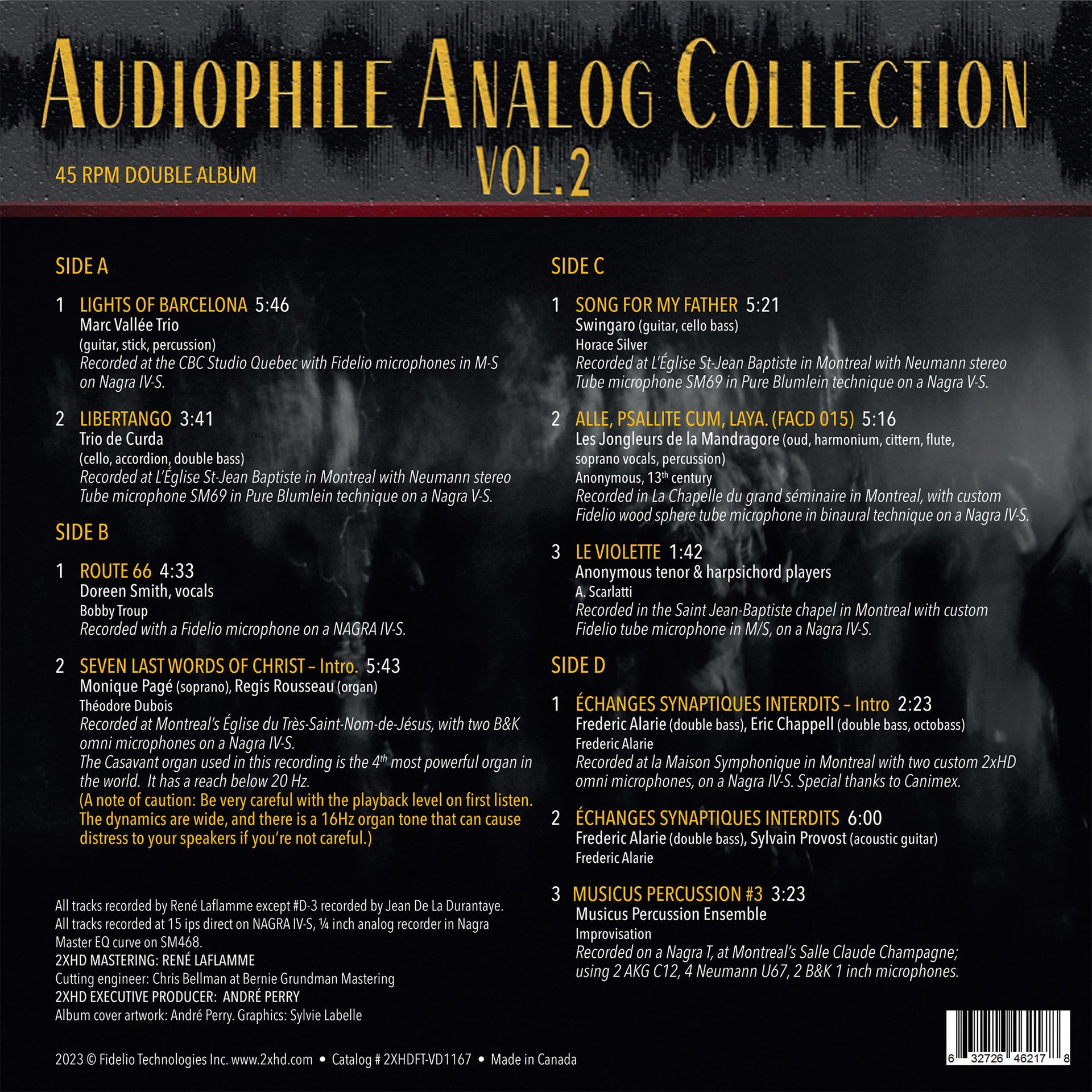 Various Artists - Audiophile Analog Collection Vol. 2 - 2xHD LP – The ...
